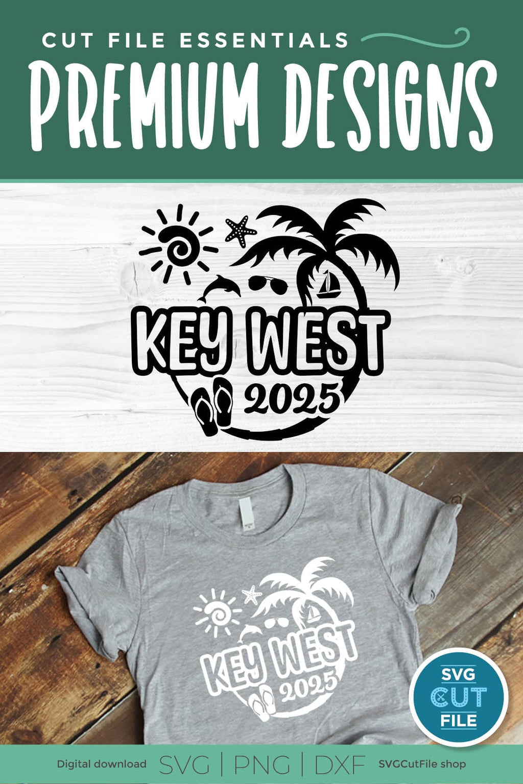 2025 Key West svg - Key West Florida Vacation or Trip - So Fontsy