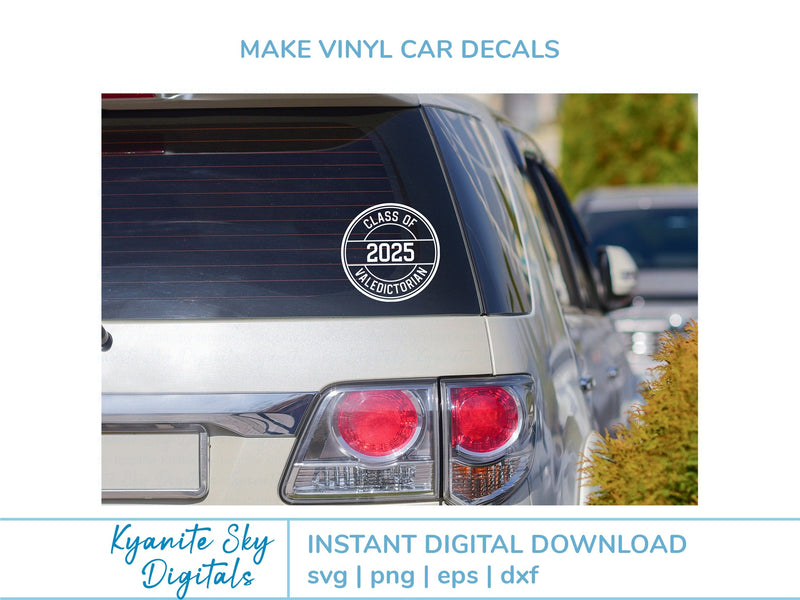 2025 Valedictorian SVG Bundle round seal graduation clipart - So Fontsy