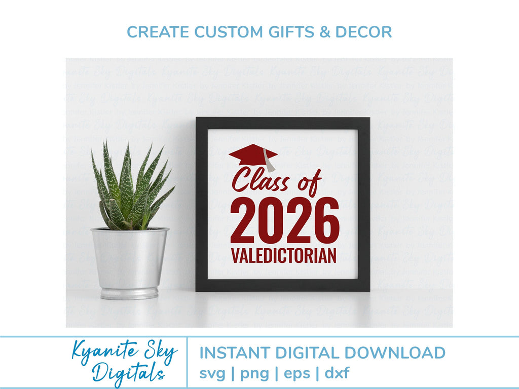 2026 Graduation Valedictorian Salutatorian SVG Bundle vinyl cut files ...