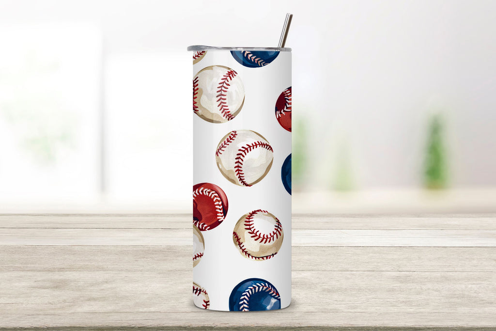 20oz BaseBall Mama Tumbler Wrap, Baseball Tumbler PNG, Baseball 20oz ...