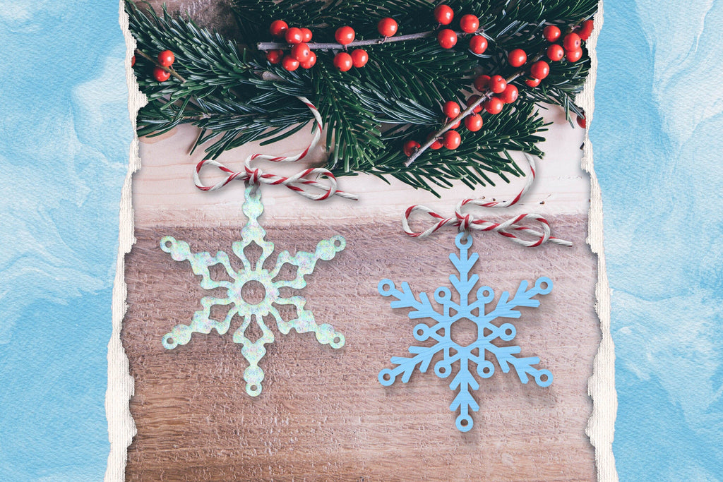 24 Snowflakes SVG cut files for laser and paper cutting - So Fontsy