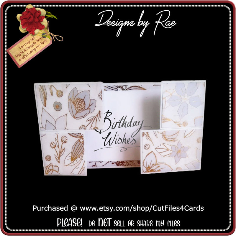 2410 Unique Front Closure Card *Multiple Machine Formats* - So Fontsy