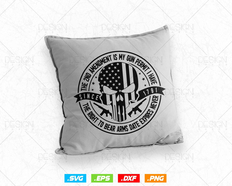 2nd Amendment Is My Guns Permit Gun Owner Svg Png, We The People, Gift ...