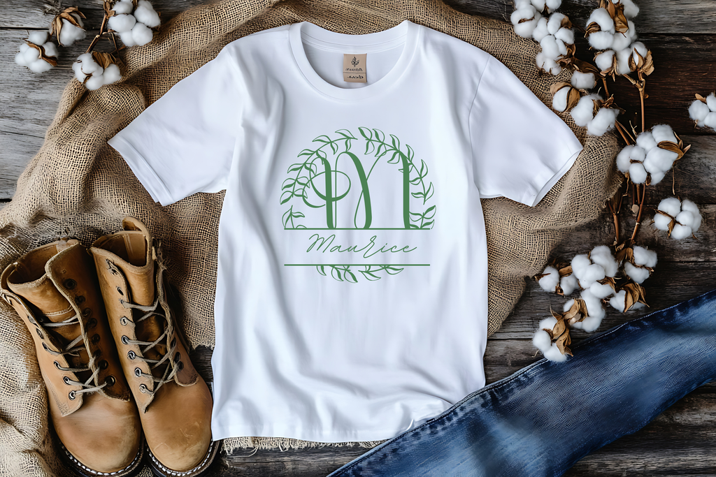 Floralia Split Monogram – Elegant Botanical Split Letter Font - So Fontsy