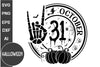 31 october Round Sign SVG. Farmhouse Halloween Round Sign SVG ...