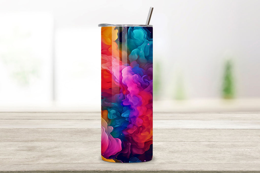 3D Abstract Cosmic Explosion Tumbler Wrap | Sublimation PNG - So Fontsy