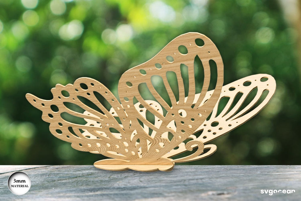 3D Butterflies Laser Cut Bundle - So Fontsy