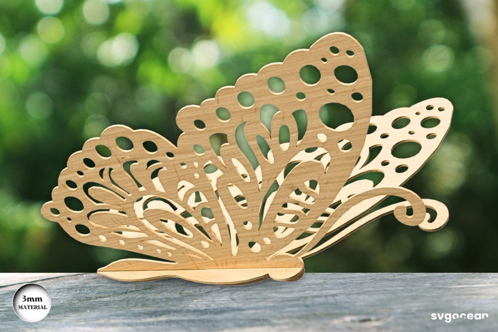 3D Butterflies Laser Cut Bundle - So Fontsy