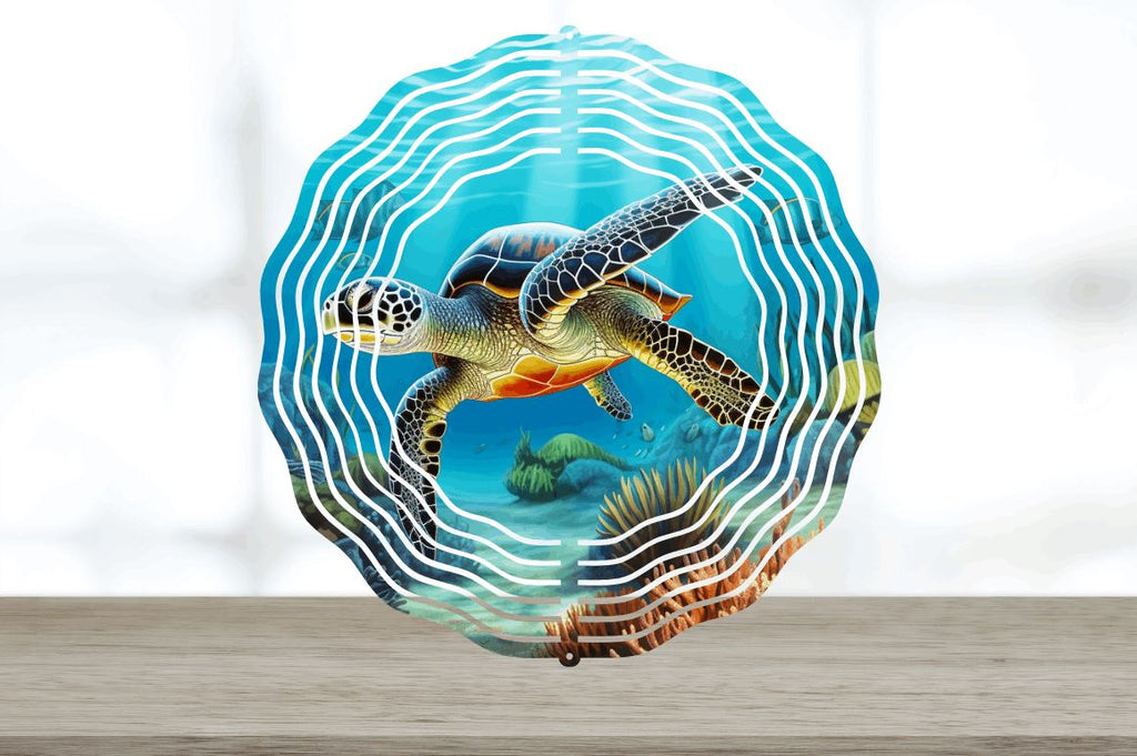 3D Sea Turtle Wind Spinner - So Fontsy