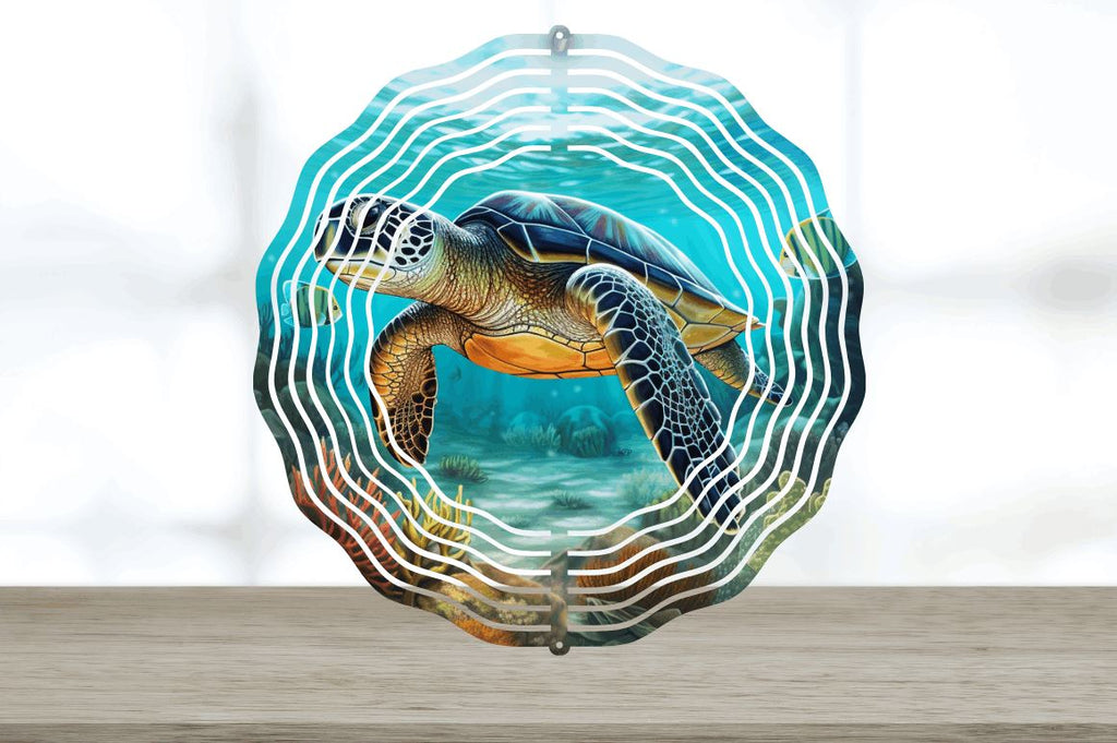 3D Sea Turtle Wind Spinner - So Fontsy