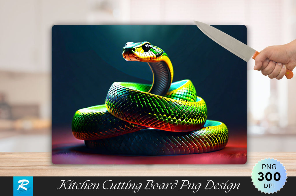 3D Snake Cutting Board - So Fontsy