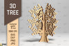 3D Tree SVG. Standing Tree Laser Cut. 3D Wood - So Fontsy