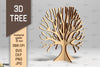 3D Tree SVG. Standing Tree Laser Cut. 3D Wood - So Fontsy