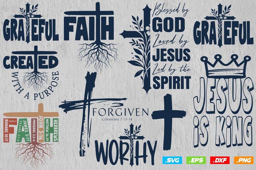 44 Jesus SVG Design Bundle , Religious Svg, Christian Svg, Jesus Svg ...