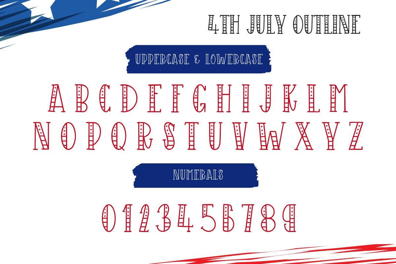 4th July - Display Font - So Fontsy