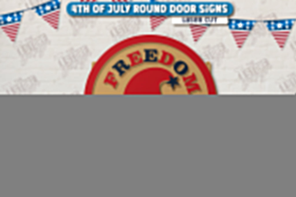 4th of July Door Sign Laser Cut | Patriotic Sign | Independence Day ...