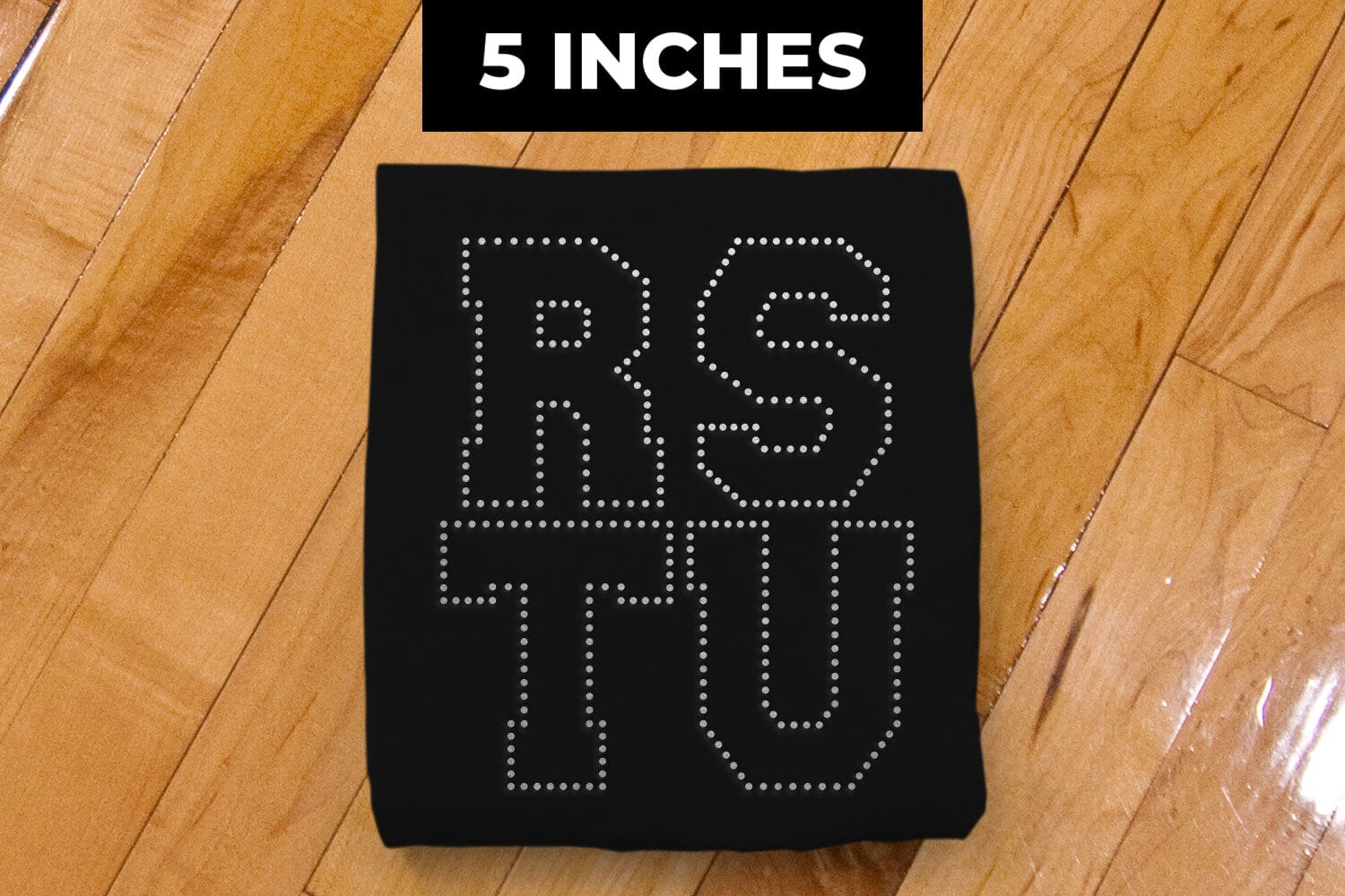 5 Inch Varsity Alphabet SVG Rhinestone Template - So Fontsy