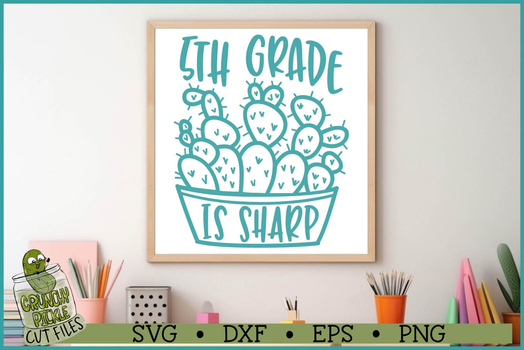 5th Grade is Sharp SVG File - So Fontsy