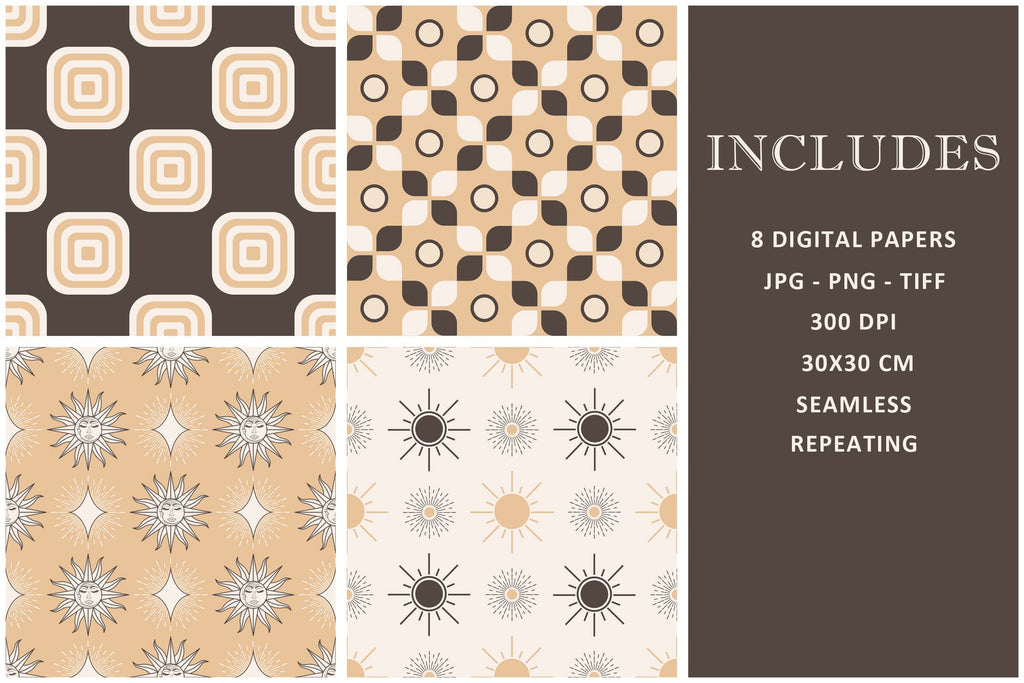 8 Repeating Seamless Surface Patterns - So Fontsy