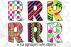 80s Doodle Alphabet, 80s Retro Alpha Set With Clipart PNG - So Fontsy