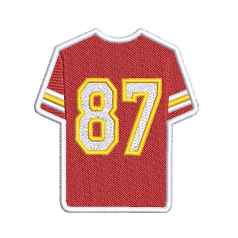 87 Football Jersey Kansas City Embroidery Design - So Fontsy