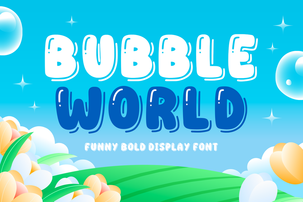 Bubble World - Bubble Font - So Fontsy