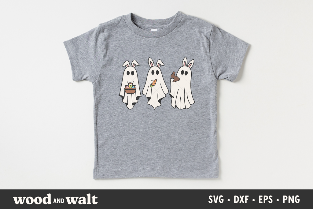 Easter Ghosts SVG | Cute Easter Bunny Ghosties PNG | Spooky Easter Cut ...