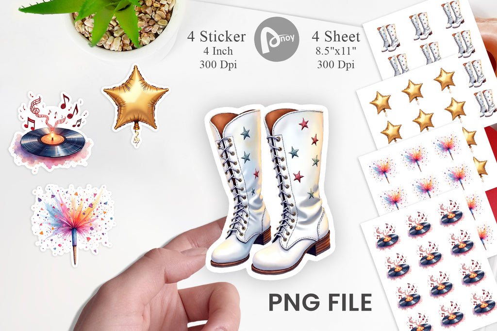 Sticker Disco Diva Mom - So Fontsy