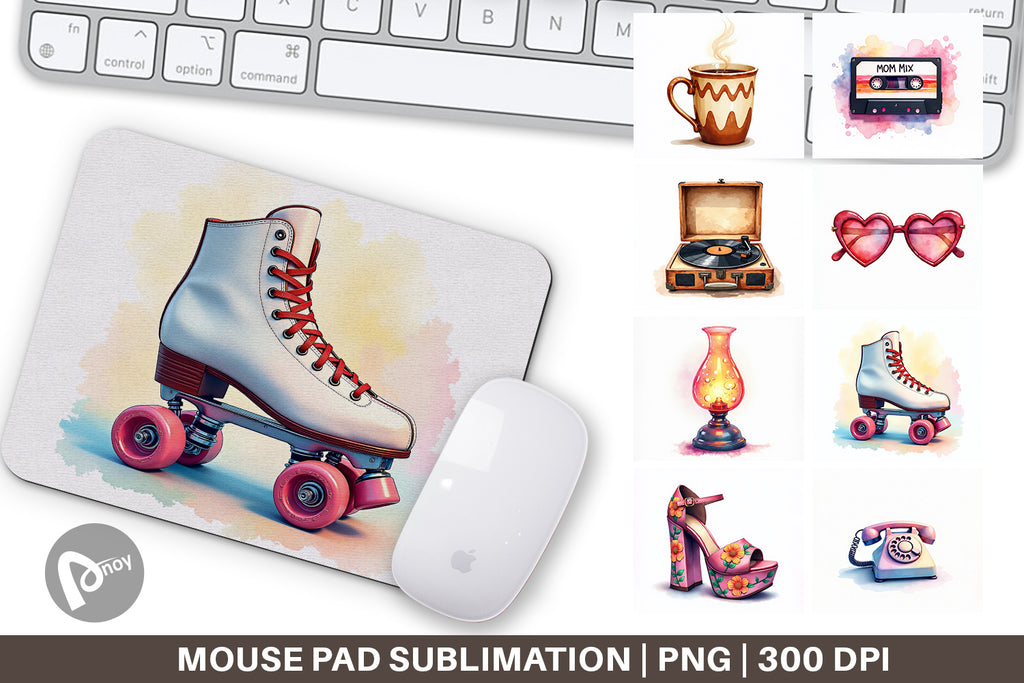 Mouse Pad Groovy Retro Mom - So Fontsy