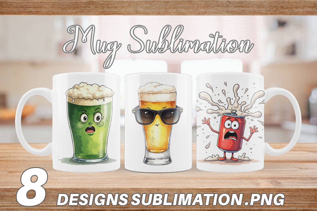 Mug Wrap 70s Green Mascot - So Fontsy