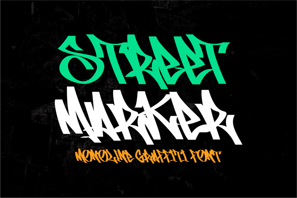 Street Marker - Real Monoline Graffiti Letters - So Fontsy