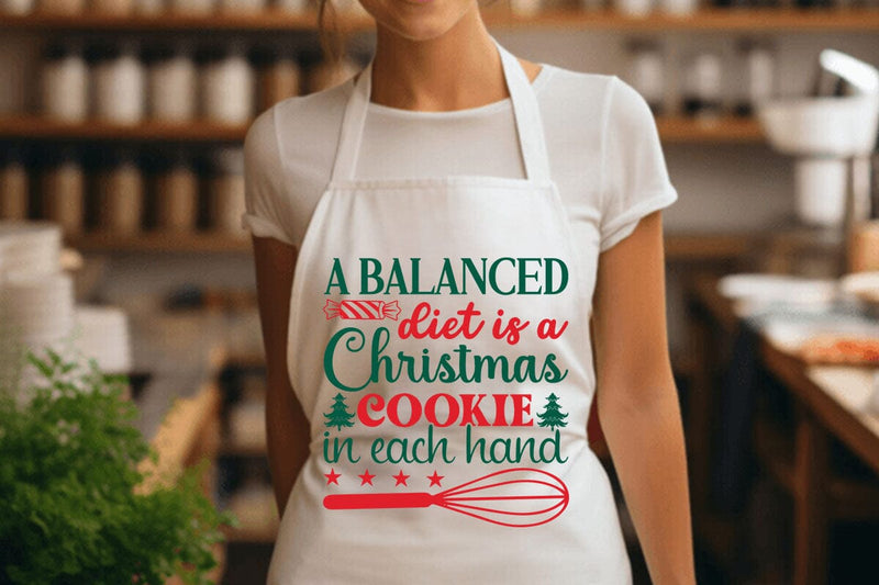 A balanced diet is a christmas cookie in each hand - So Fontsy