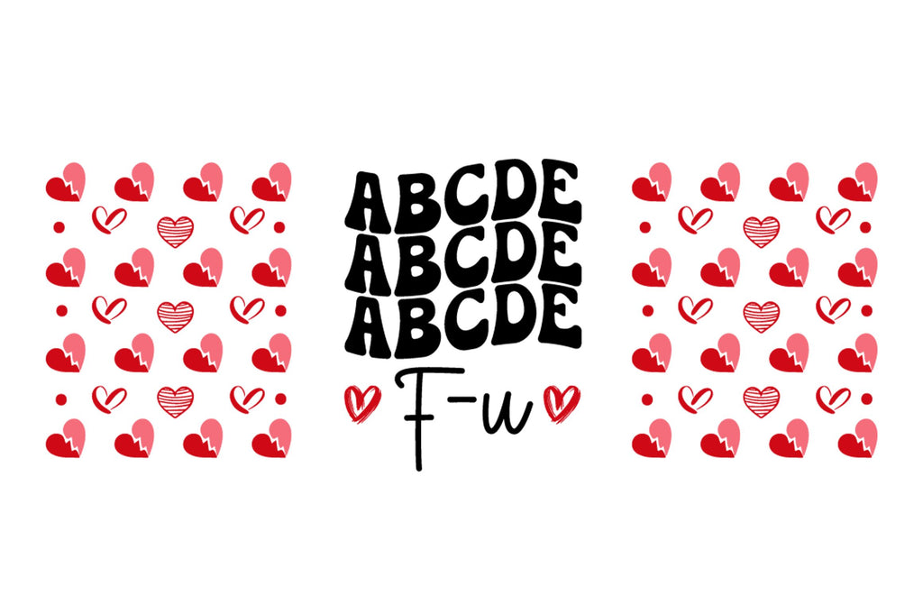 Abcde fu Can Glass Wrap svg Design - So Fontsy