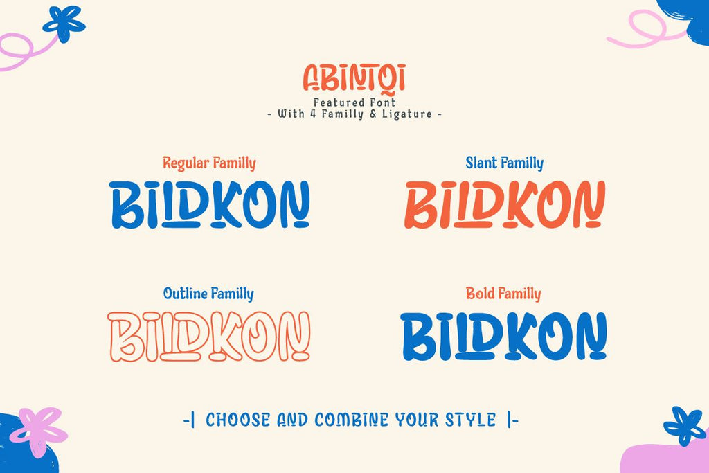 Abintqi - Playful Display Font - So Fontsy