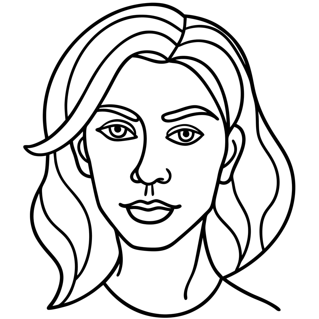 abstract-faces-abstract-drawings-female-faces - So Fontsy