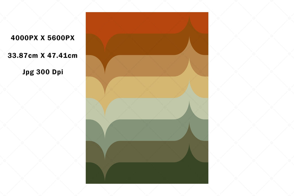 Abstract Geometric Color Gradient Art - So Fontsy