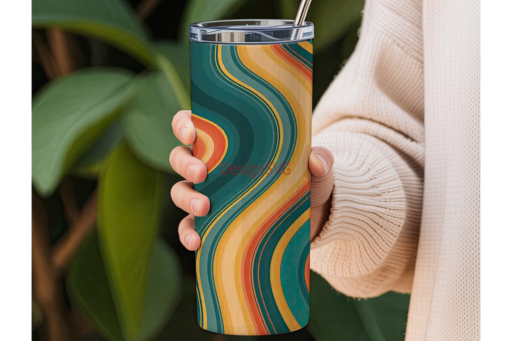 Abstract Swirls 20oz Tumbler Wrap - So Fontsy