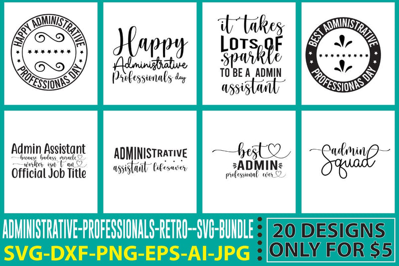ADMINISTRATIVE-PROFESSIONALS-SVG-BUNDLE - So Fontsy