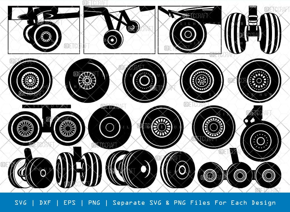 Aeroplane Wheels Svg Cricut Cut Files Png Bundle - So Fontsy