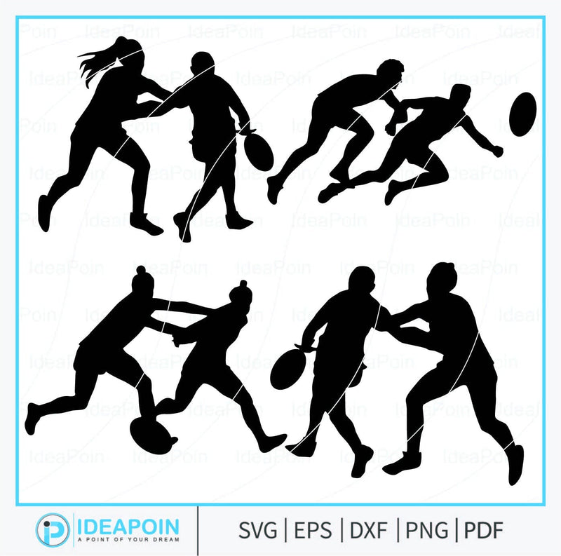 Afl SVG, Australian Rules Football Silhouette, Afl Silhouette bundle ...