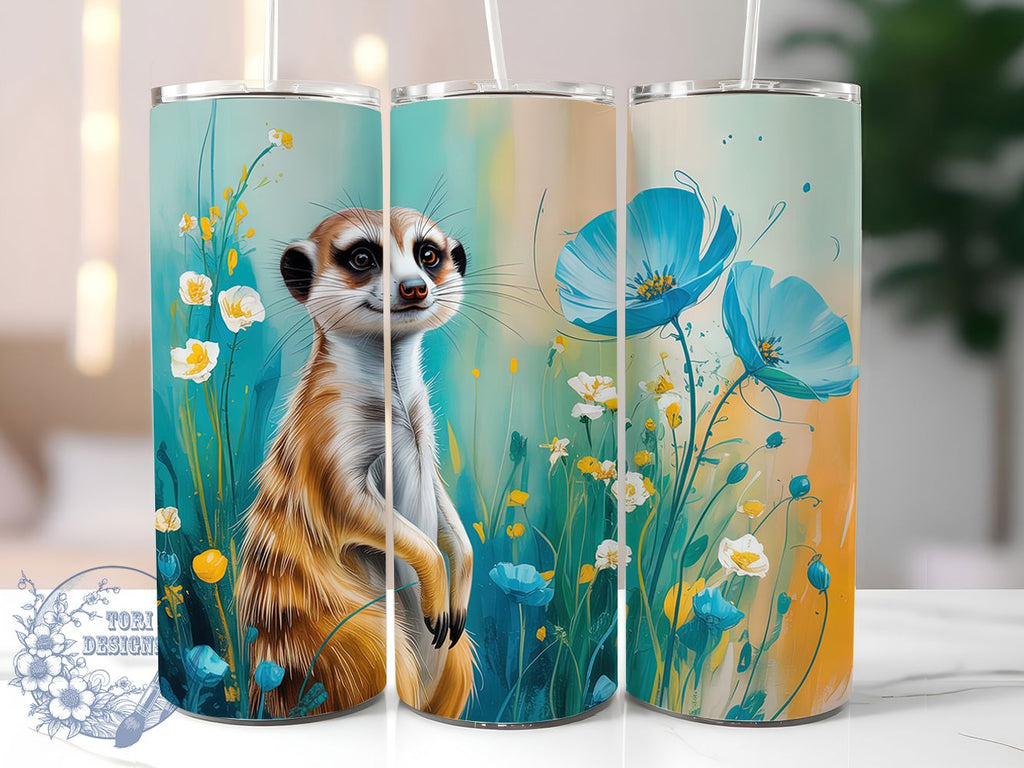 Alcohol Ink Meerkat Tumbler, Animal Lovers Tumbler, Alcohol Ink 20oz ...