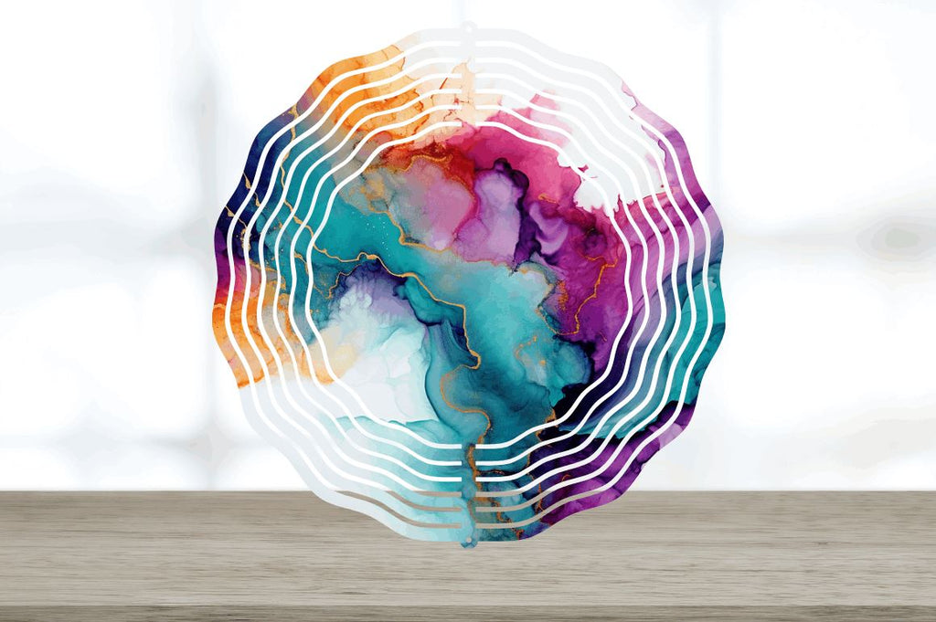 Alcohol Ink Wind Spinner - So Fontsy