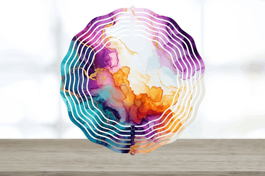 Alcohol Ink Wind Spinner - So Fontsy