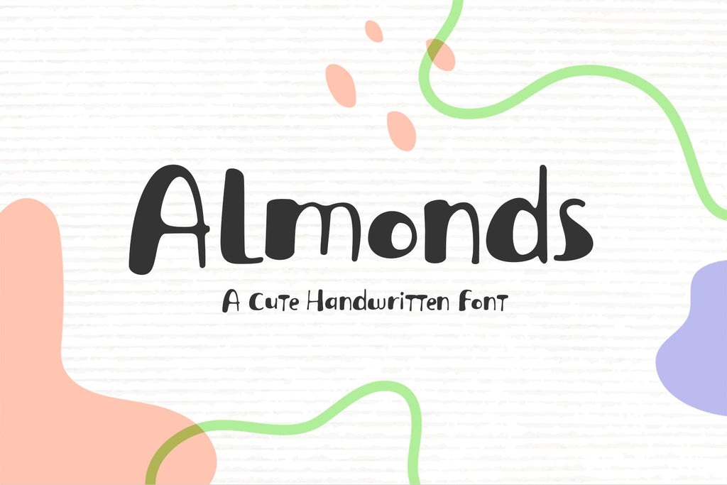 Almonds Handwritten Font - So Fontsy