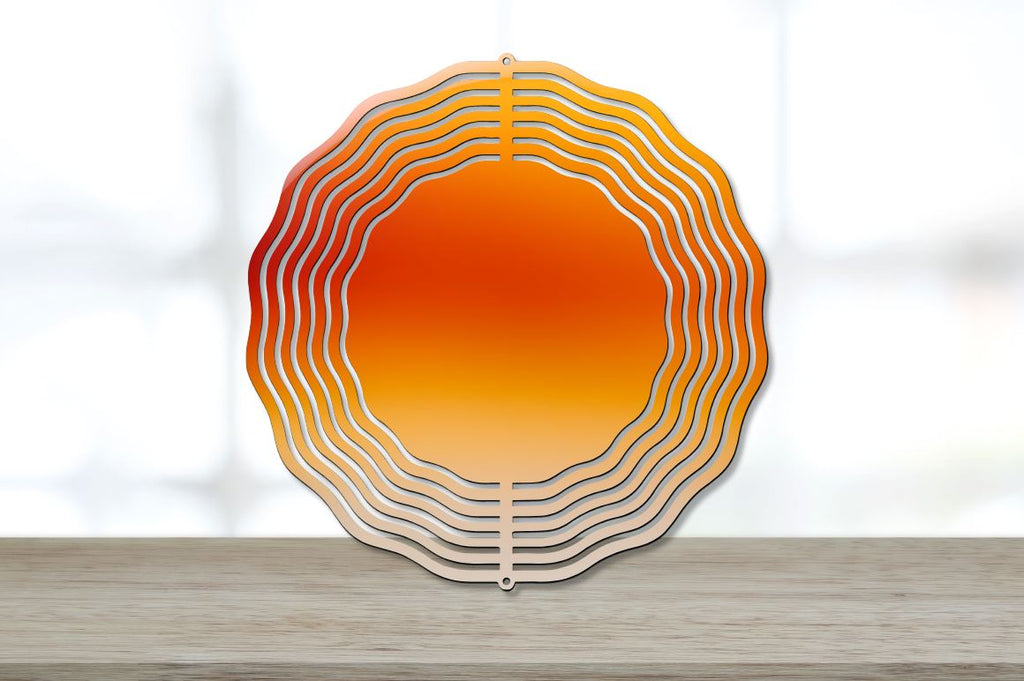 Amber Ombre Round Coaster Wind Spinner Bundle - So Fontsy