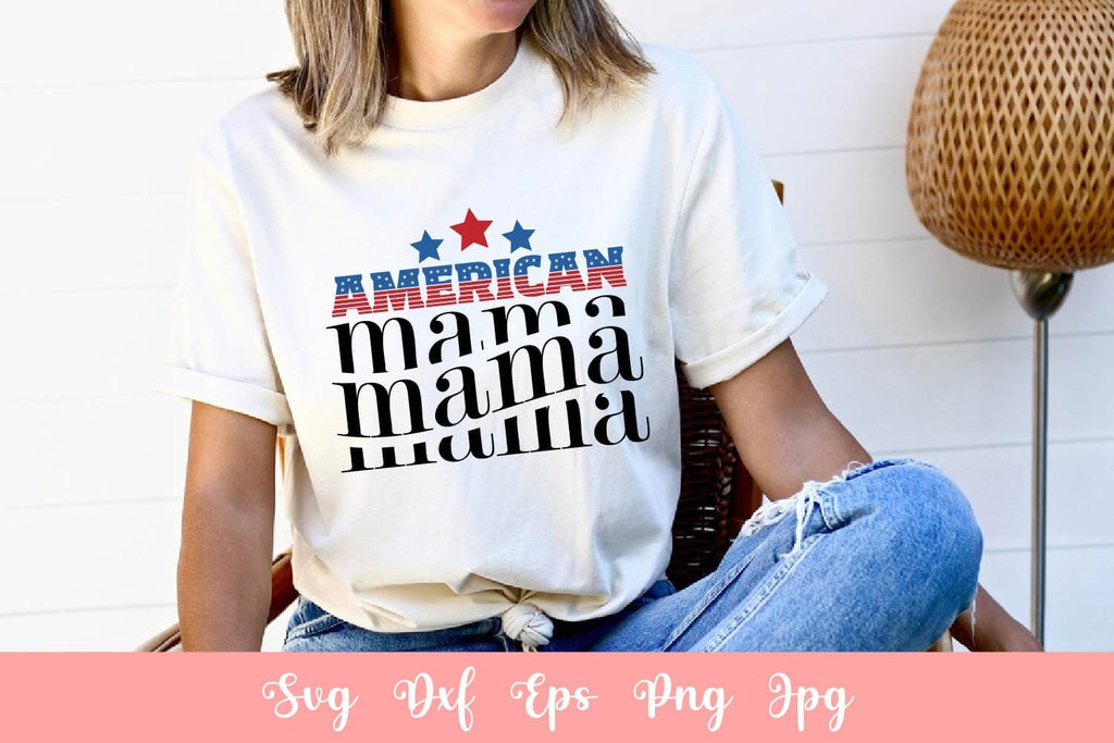 American Mama SVG File Free For Commercial Use - So Fontsy