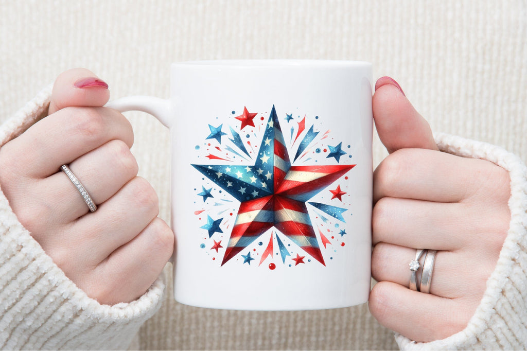 American Patriotic Star Clipart - So Fontsy