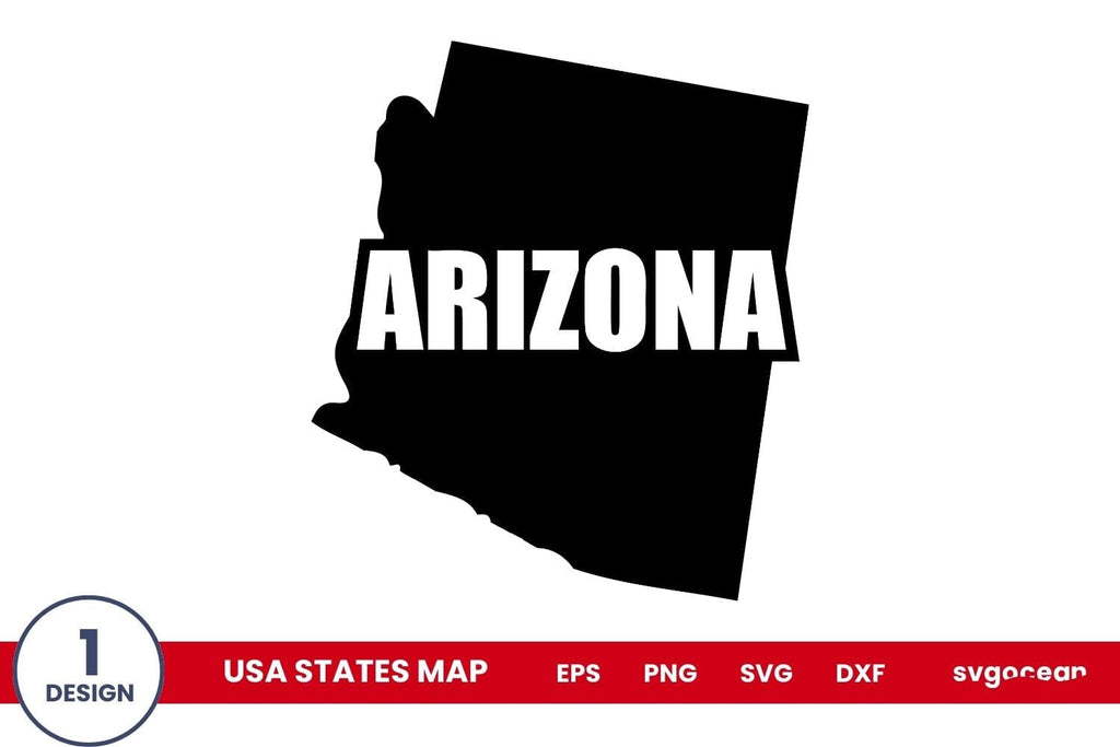 American States Map Svg Bundle - So Fontsy