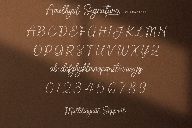 Amethyst Signature Font - So Fontsy