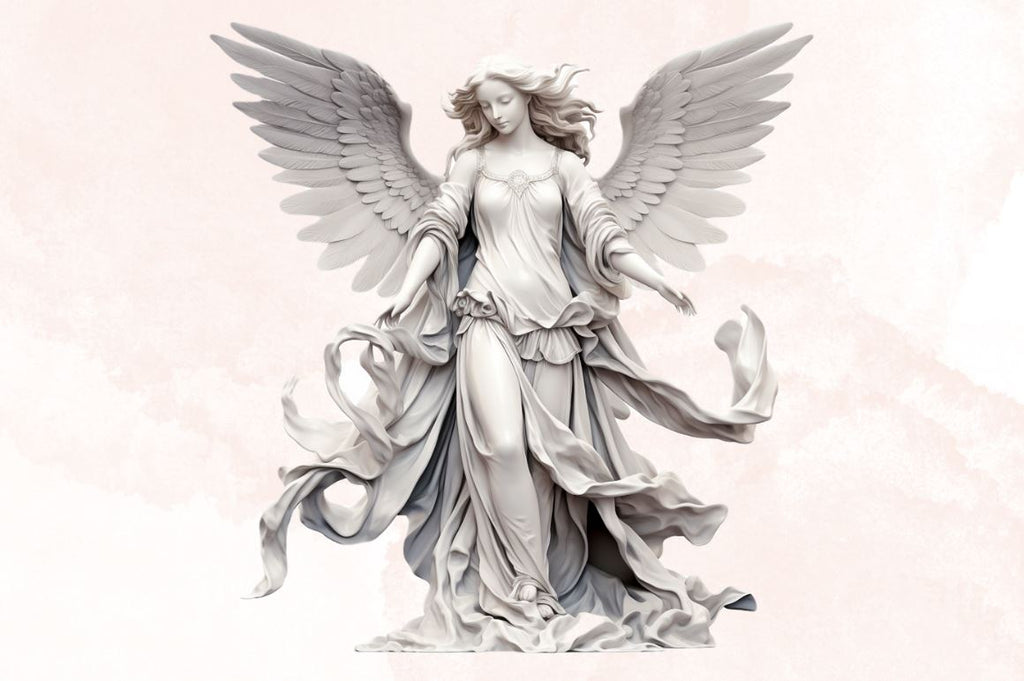Angel Statue Watercolor Sublimation Bundle - So Fontsy